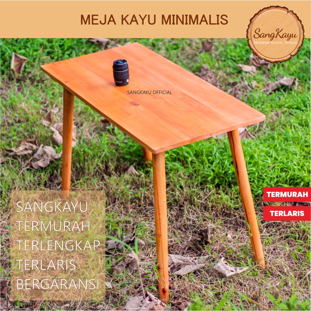 KAYU Wooden table Minimalist table wooden work table | Wooden table ...