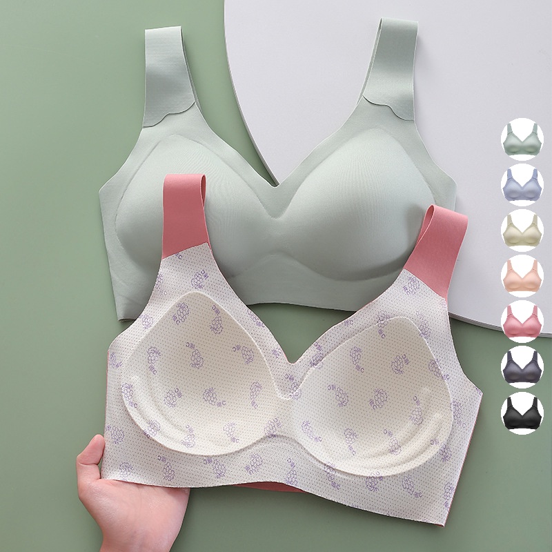 Seamless Invisible Bra for Women, Push-Up, Thin Cup, One-Piece Design ...