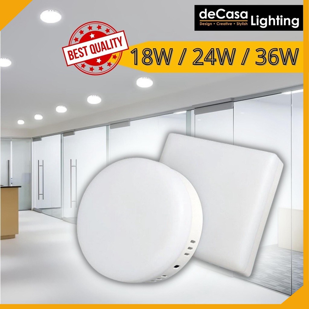 12W/18W/24W LED Mounted Surface Downlight Panel Light House lightings ...