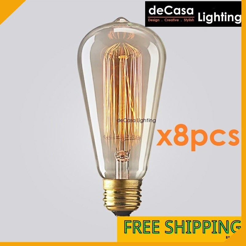 (8pcs) Package Set , ST64 Designer bulb DECASA Edison Bulb Dimmer Best ...