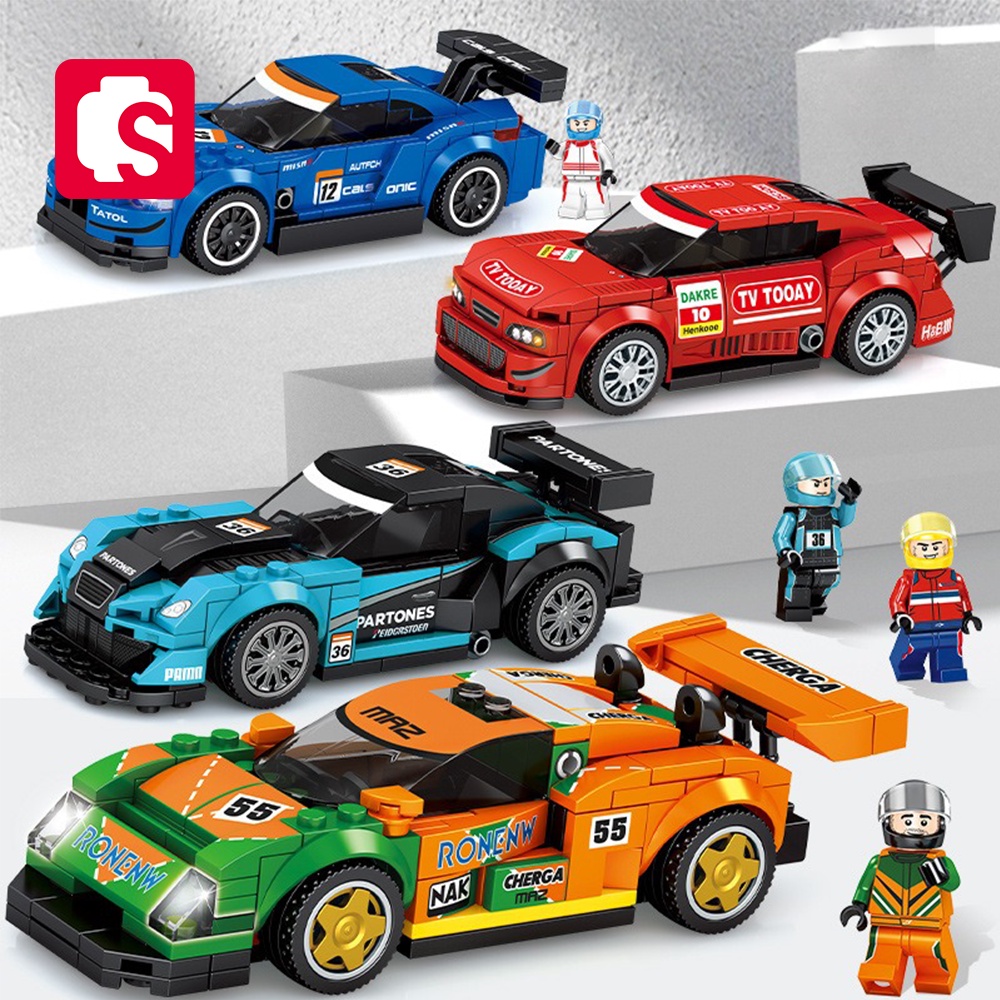 [4IN1] Sembo Block 607089 - 607092 Famous Car World Mini Series ...