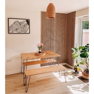 Wpc wood wall panel / wall panel per stick 1m cewallpaper | Shopee Malaysia