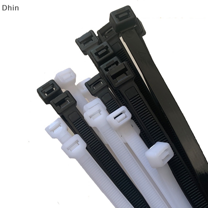 [Dhin] Self-locking plastic nylon tie 100PCS nylon cable tie set 3X200 ...