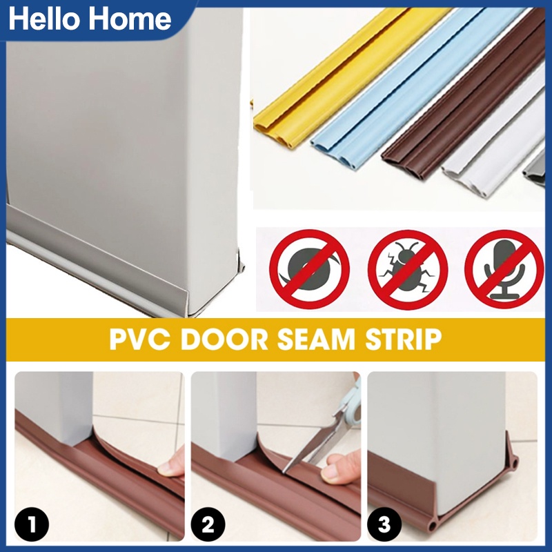 96cm PVC SSoundproof Door Seam Strip Penutup Bawah Pintu Dust Blocker ...