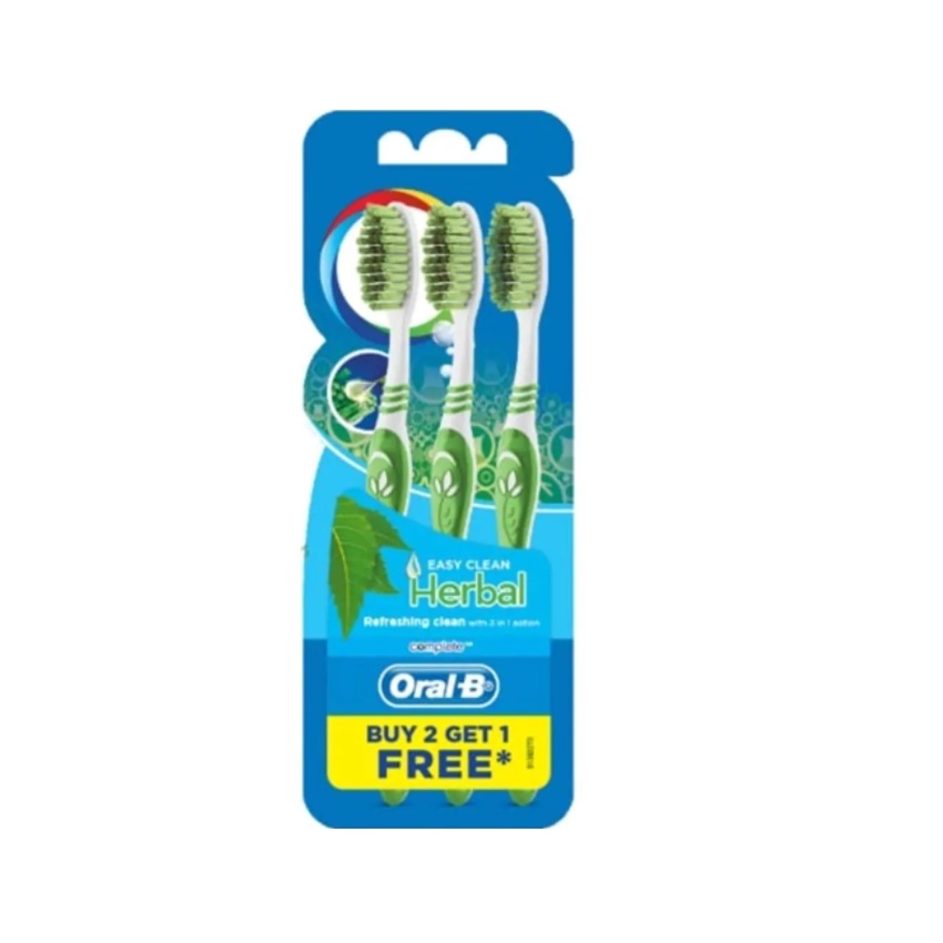 Oral-B Complete Easy Clean Herbal 3S Polybag | Shopee Malaysia