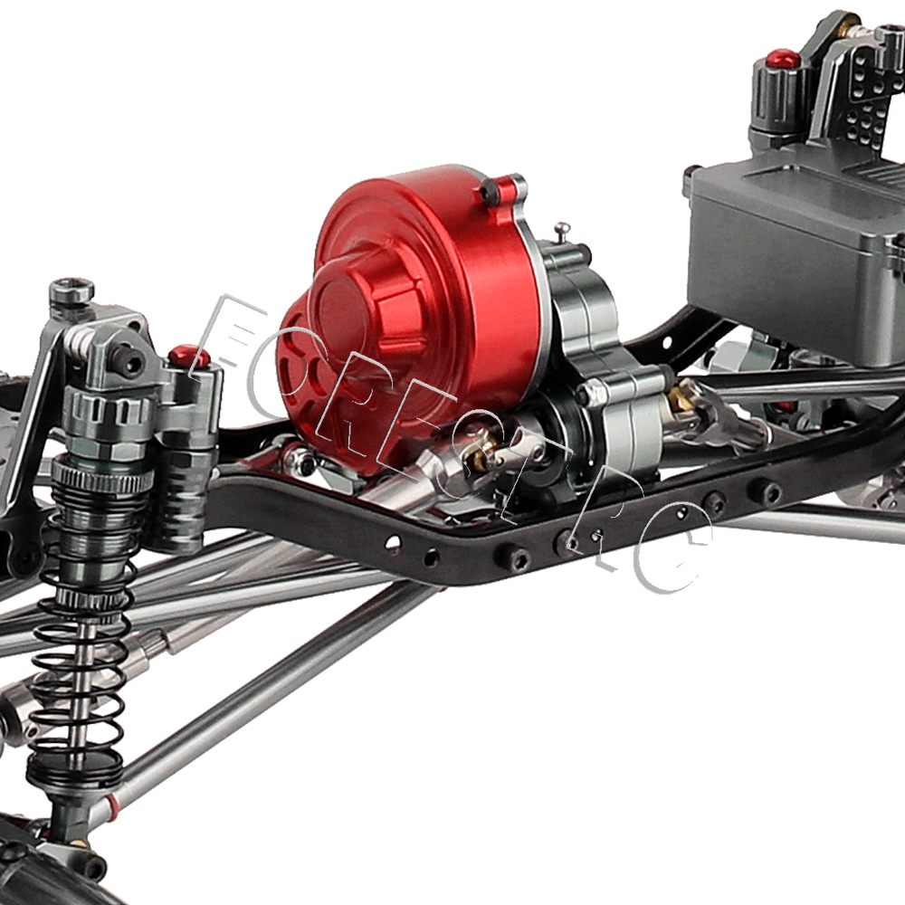 450mm Wheelbase 6x6 Chassis Frame Set with Transmission Front Middle Rear Complete Axle for 1/10 ...