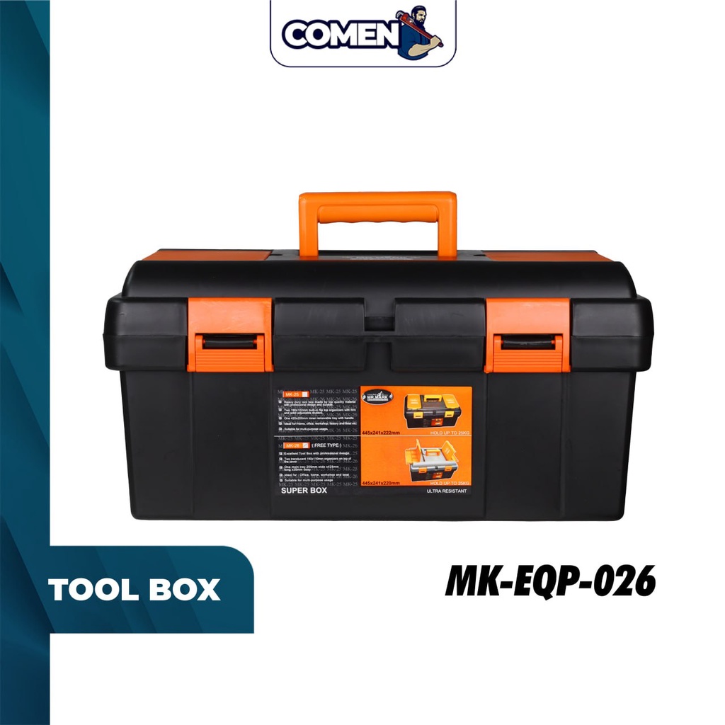 MR.MARK Heavy Duty Super Box MK-EQP-026 Multipurpose Toolbox Plastic ...