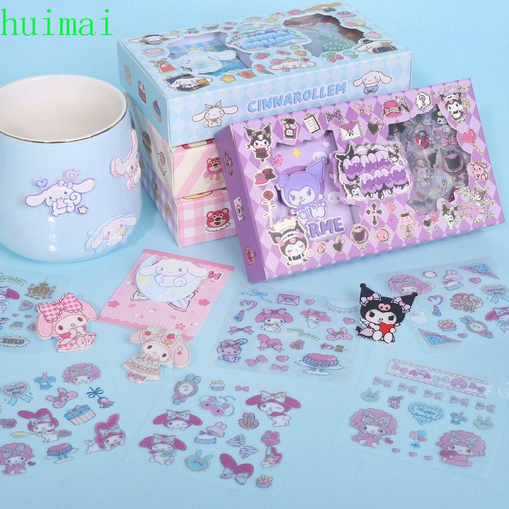 HUIMAI Strawberry Bear Sticker, PVC Waterproof Cinnamoroll Kuromi ...