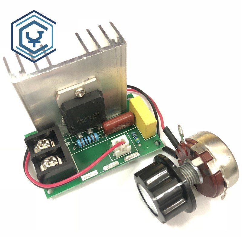8000W SCR Voltage Regulator Dimmers Thermostat High Power Motor Fan Speed Controller Dimming ...