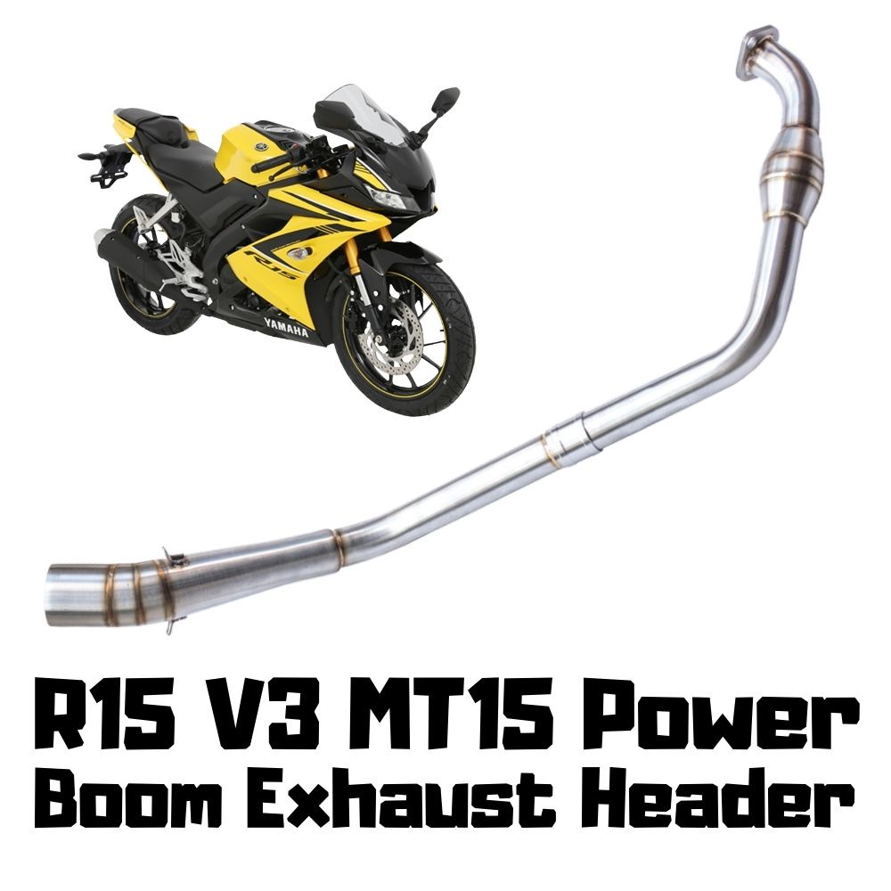 Yamaha R15 V3 MT15 Exhaust Header 32mm Header Piping Stainless Steel ...