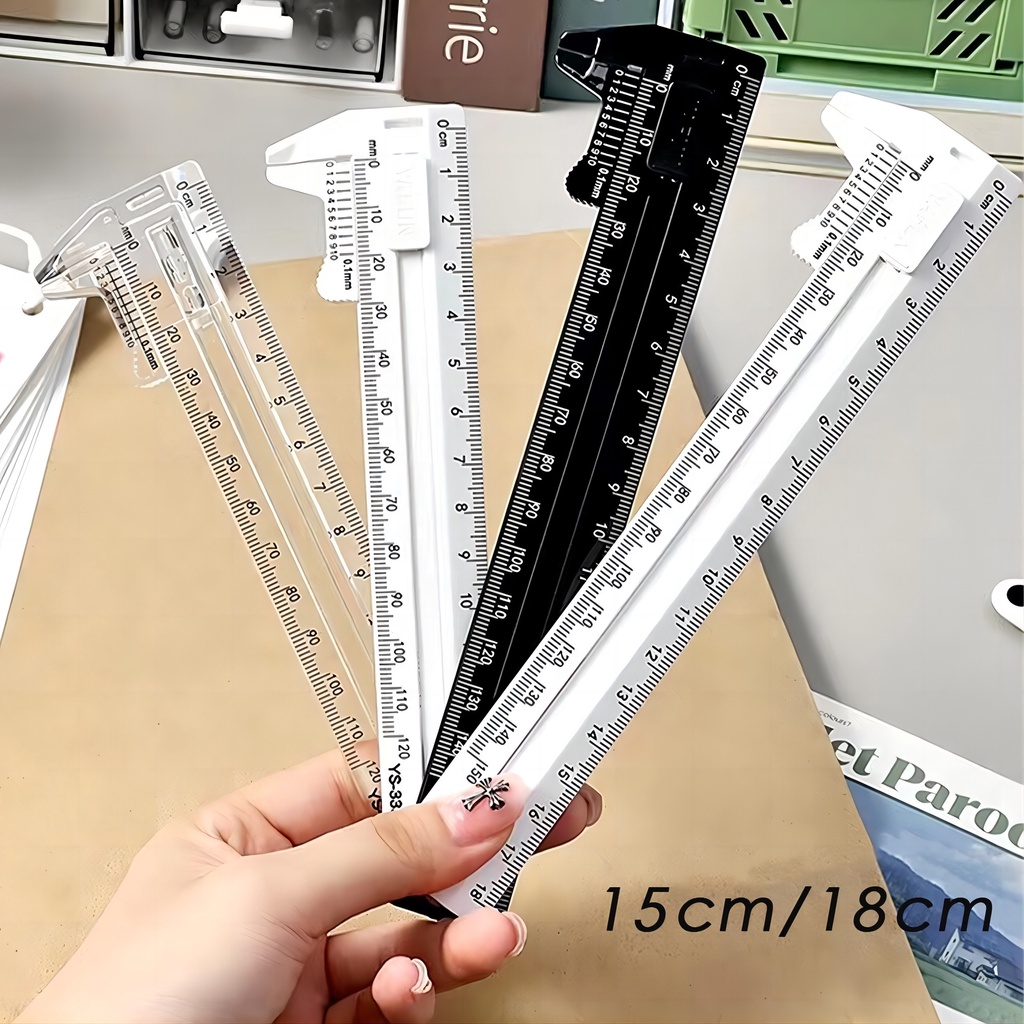 Multifunctional Plastic Vernier Caliper Simple Muji Style Industrial ...