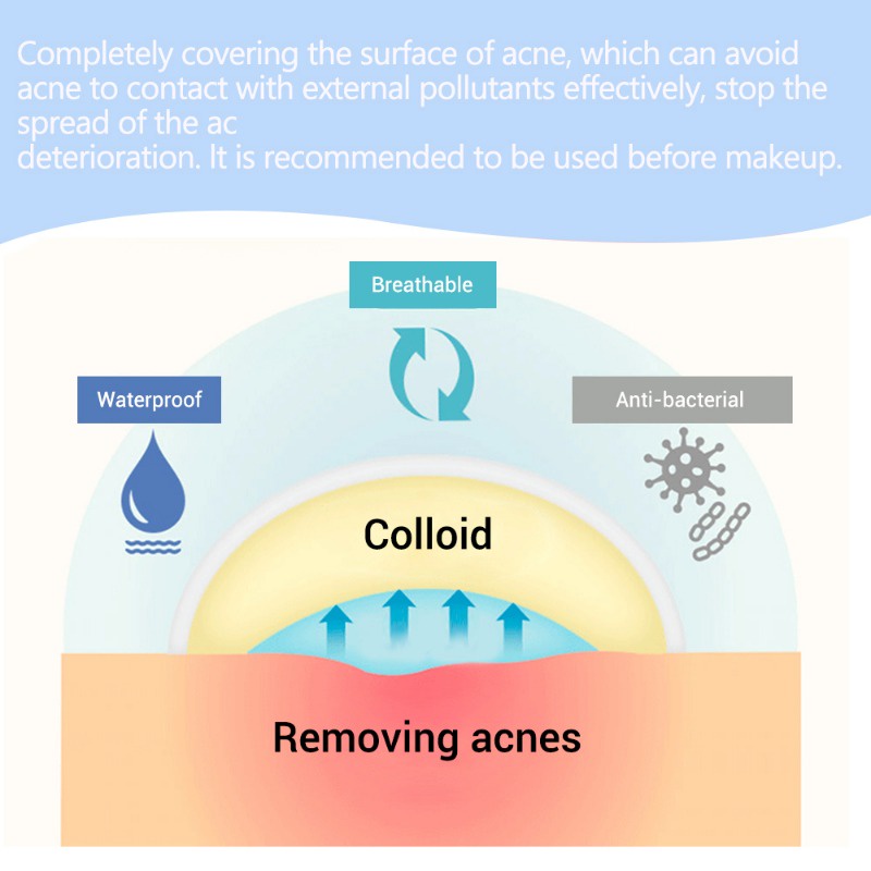 Colorful Love Stars Acne Patch / Breathable Face Spot Stickers / Flower ...