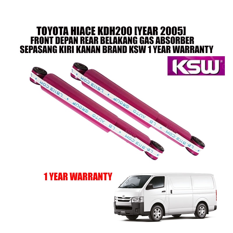 TOYOTA HIACE KDH200 [YEAR 2005] FRONT DEPAN REAR BELAKANG GAS ABSORBER ...