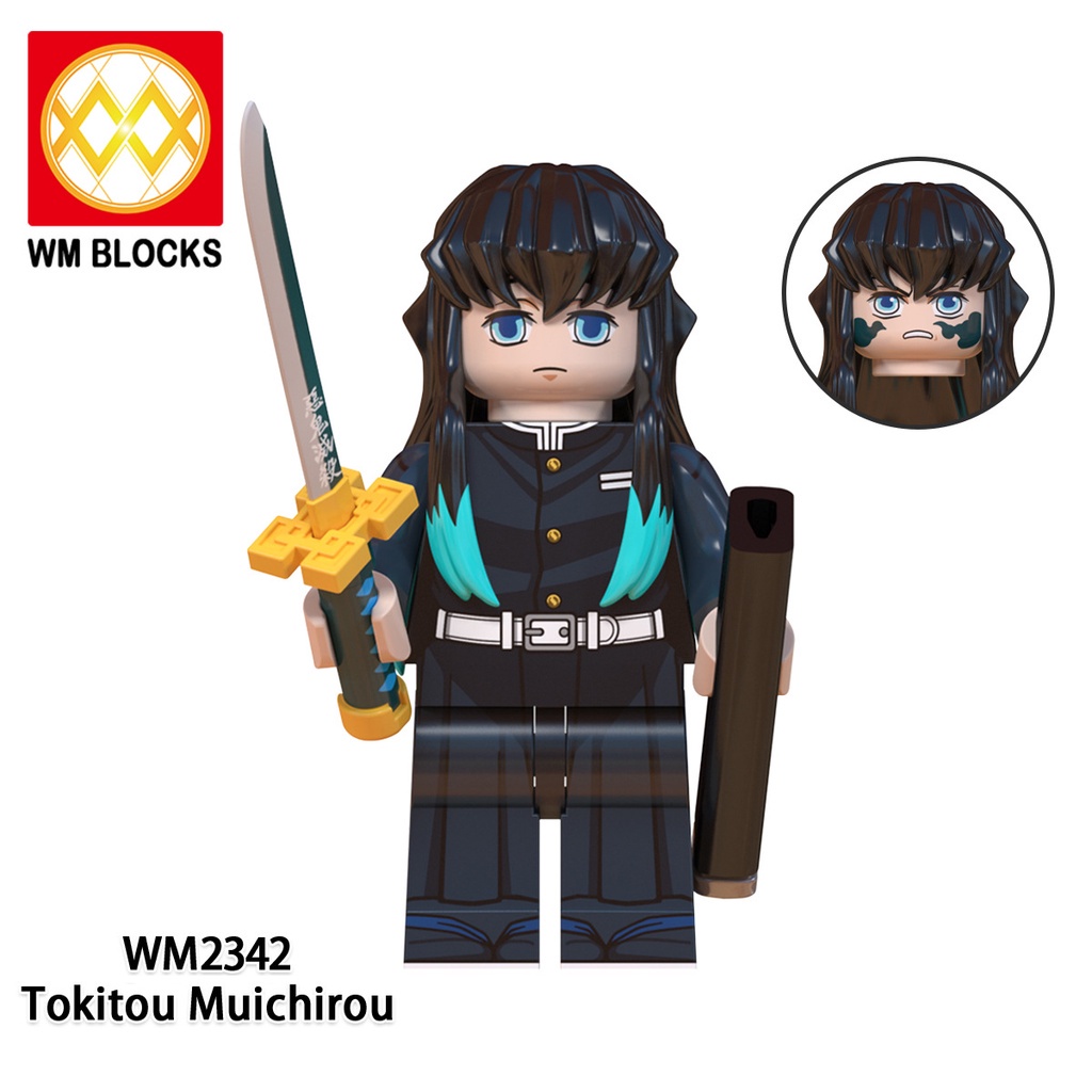 Demon Slayer Lego Minifigures Shinazugawa Genya Sanemi Tsuyuri Kanao ...