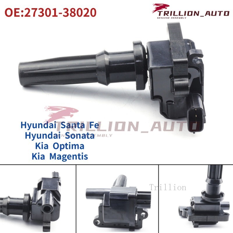 Ignition Coil for Hyundai Santa Fe Sonata Kia Optima Magentis 2.4L ...