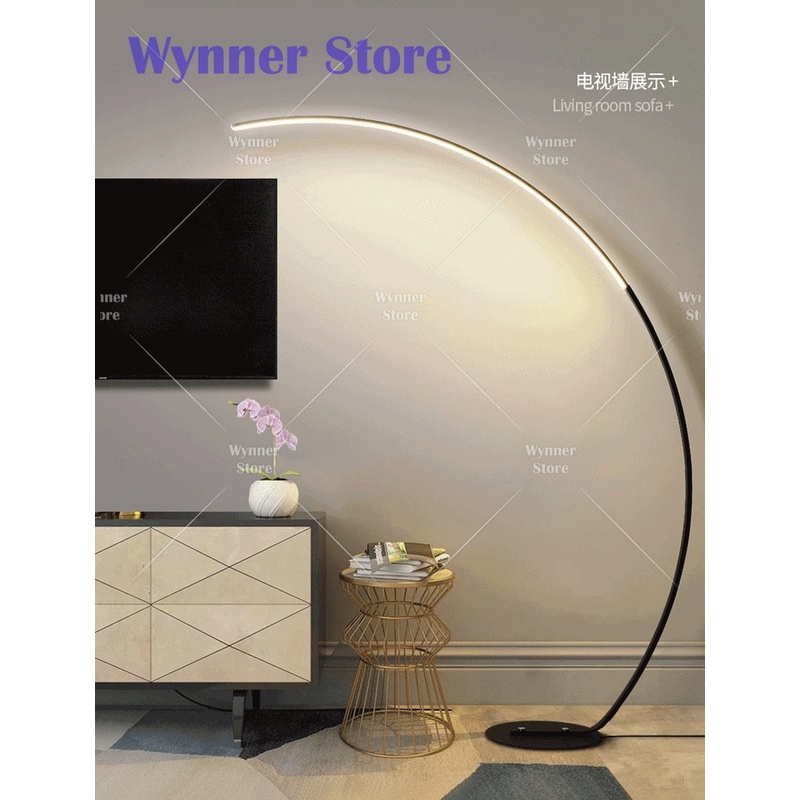 Designer Floor Lamp Big Curve Shape Flood Lamp Standing Lamp Reading ...