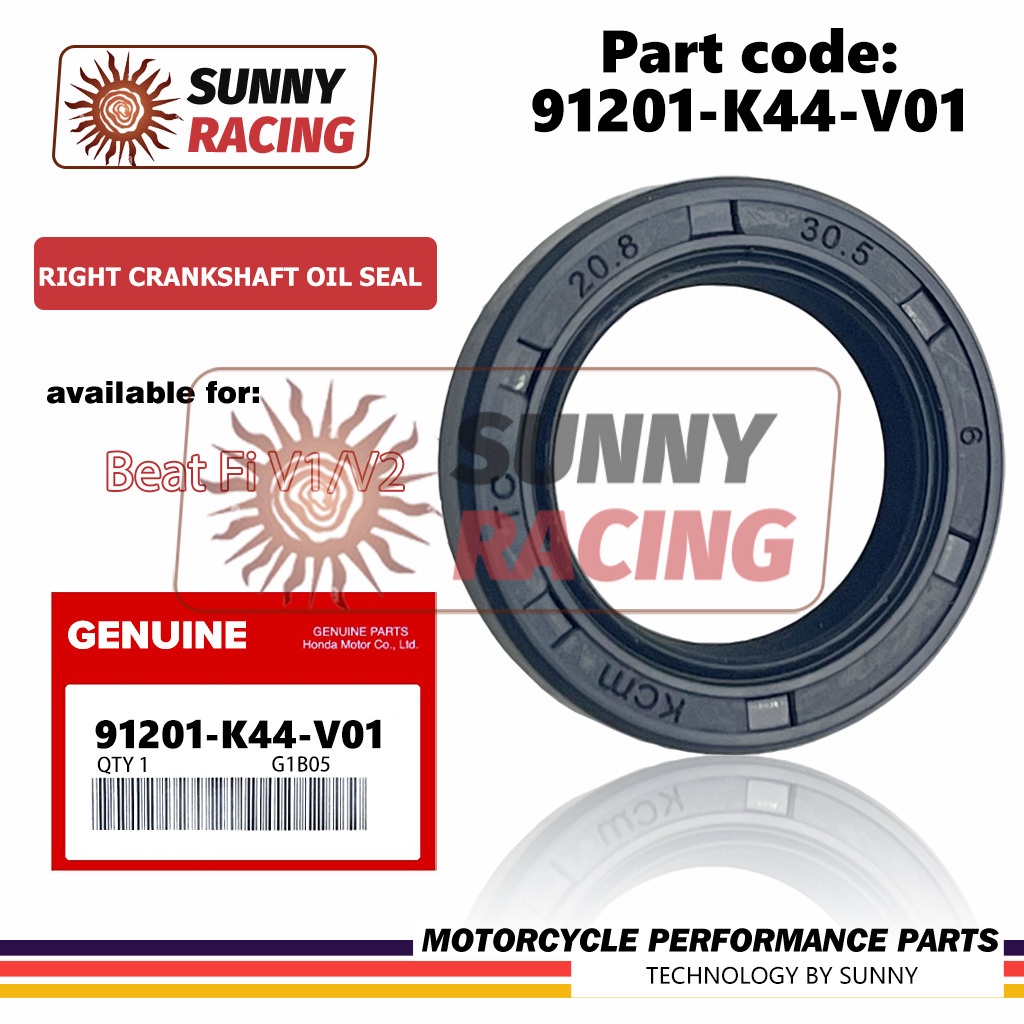 91201-K44-V01 for Beat Fi V1/V2 Right CrankShaft Oil Seal (Magneto Side ...