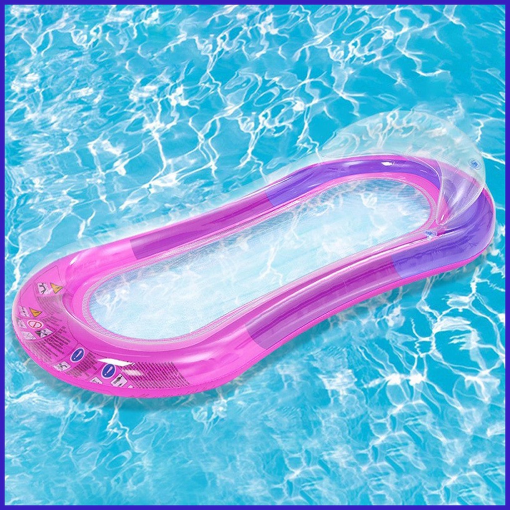 Pool Float Lounger Blow Up Pool Float Bed Swimming Pool Lounger ...