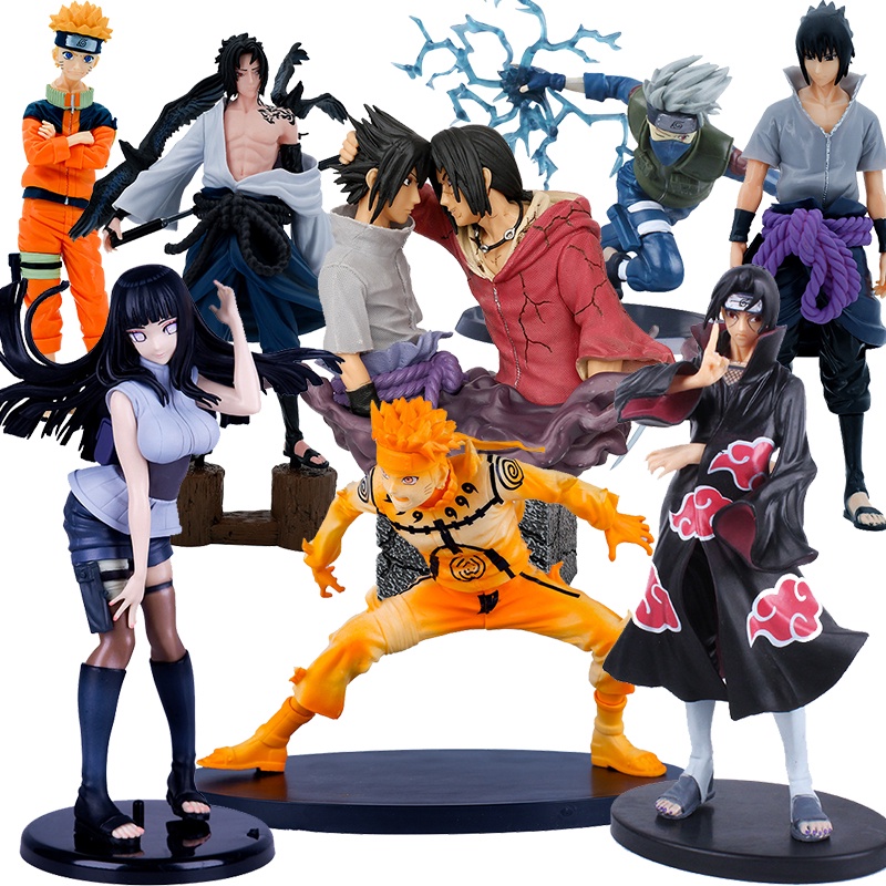 Hokage Anime Action Figure Naruto Hinata Kakashi Gaara Haruno Uchiha ...