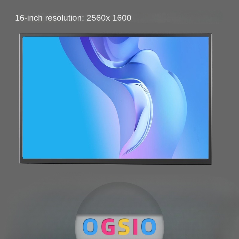 OGSIO 2.5K Portable Monitor 144hz Upgraded 16-inch 8 Bits+FRC Matte IPS ...
