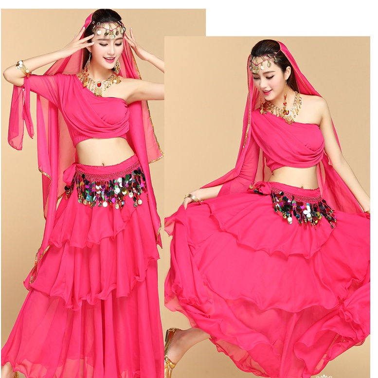 Belly Dance Suit Top/skirt Indian Dance Costume Stage Performance ...