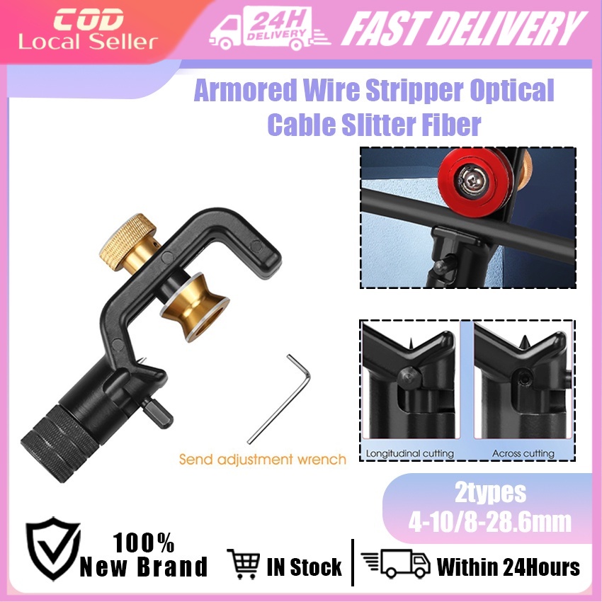 4-28.6 MM Armored Wire Stripper Optical Cable Slitter Fiber Optic ...
