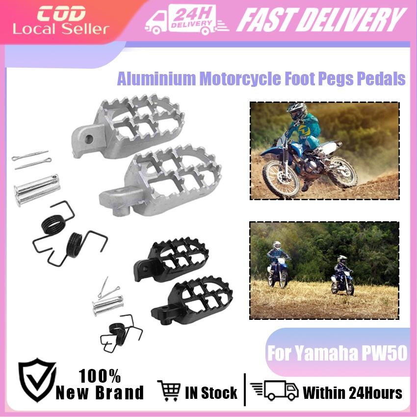 2Pcs/Set foot rest motorcycle foot pedal Aluminium for Pit Bike KLX TTR ...
