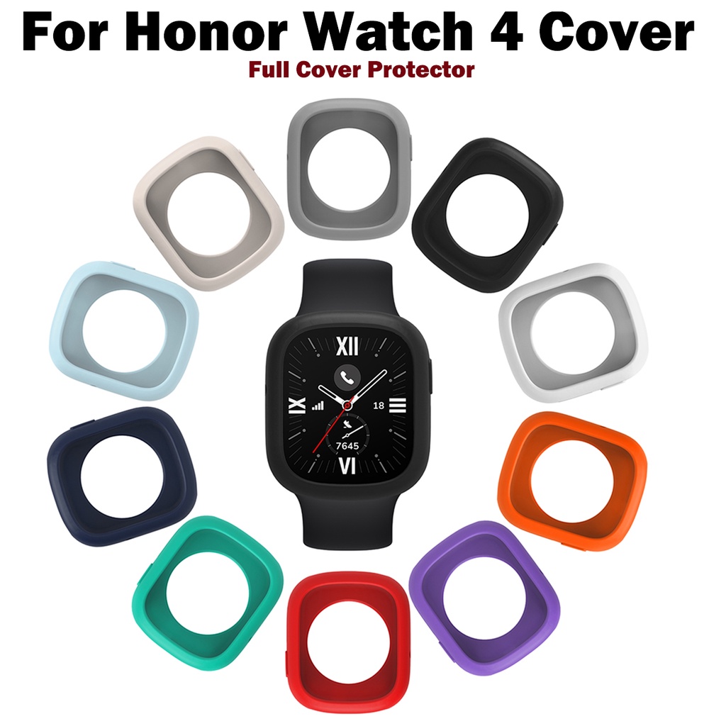 For Honor Watch 4 Watch TPU Case Coverage Color Full Cover Protector ...