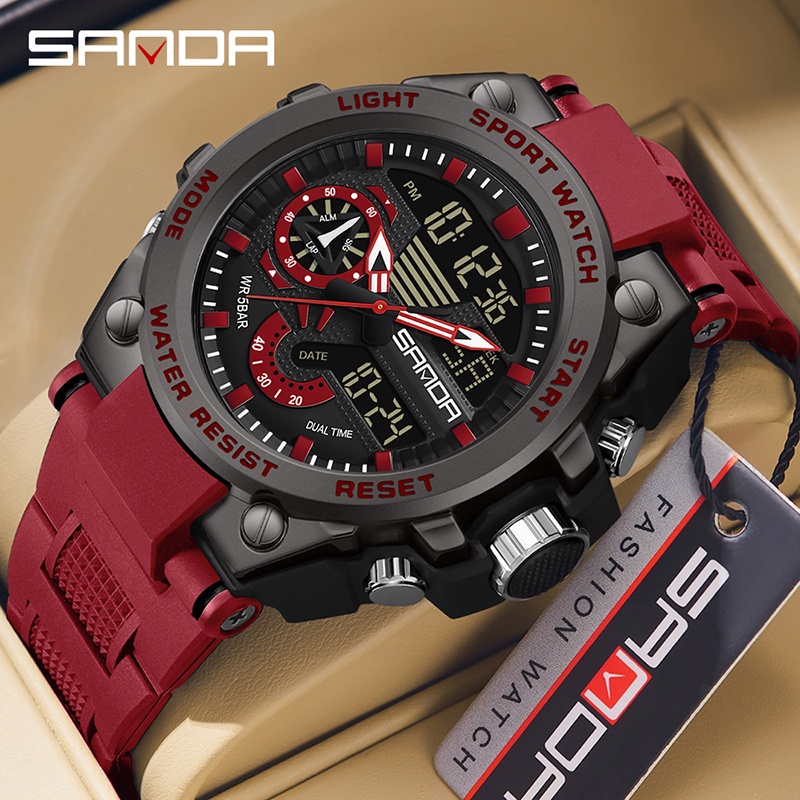 Sanda Men's Digital Fashion Waterproof Outdoor Sports Multifunctional ...