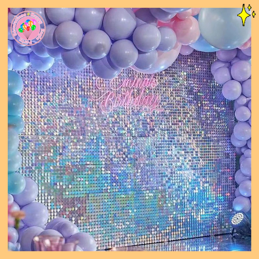 2meters Foil Curtain Backdrops Birthday Party Decorations Sequin Wall
