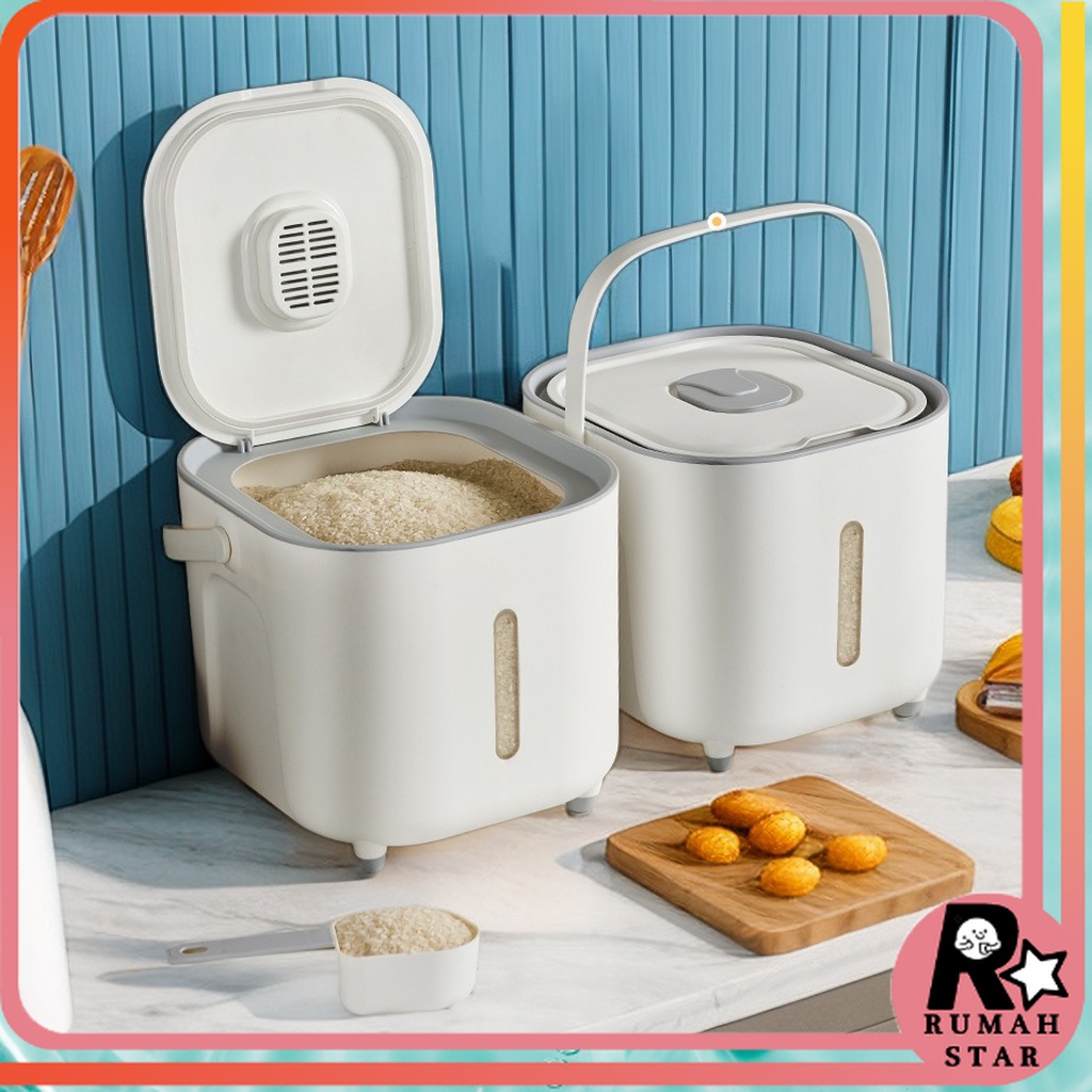 5/10KG Rice Storage Box Grains Bucket Moisture-proof Grains Bucket ...