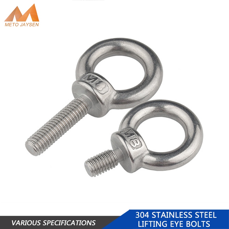304 Stainless Steel Lifting Eye Bolt M3 M4 M5 M6 M8 M10 Ring Eyebolt ...