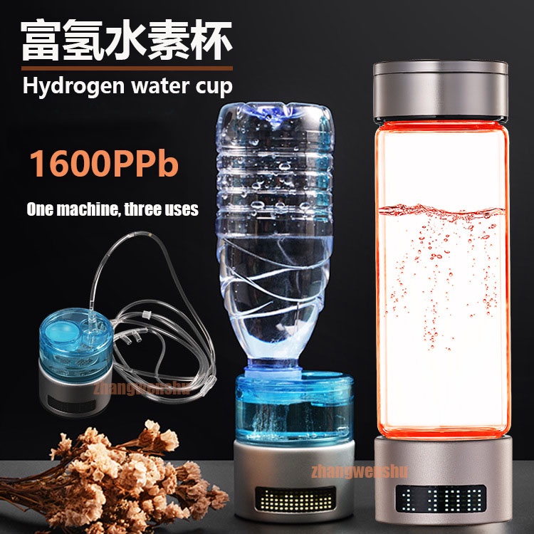 Portable Hydrogen Bottle Water 400ml Oxygen-rich water Small Component ...
