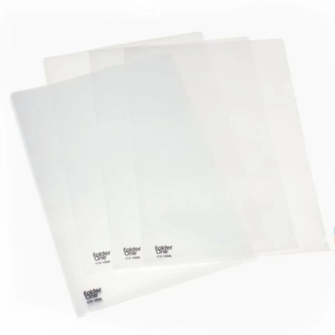 One Map L Plastic A4 LFO 100A Transparent Folder (1 Pack Of 12 Sheets ...