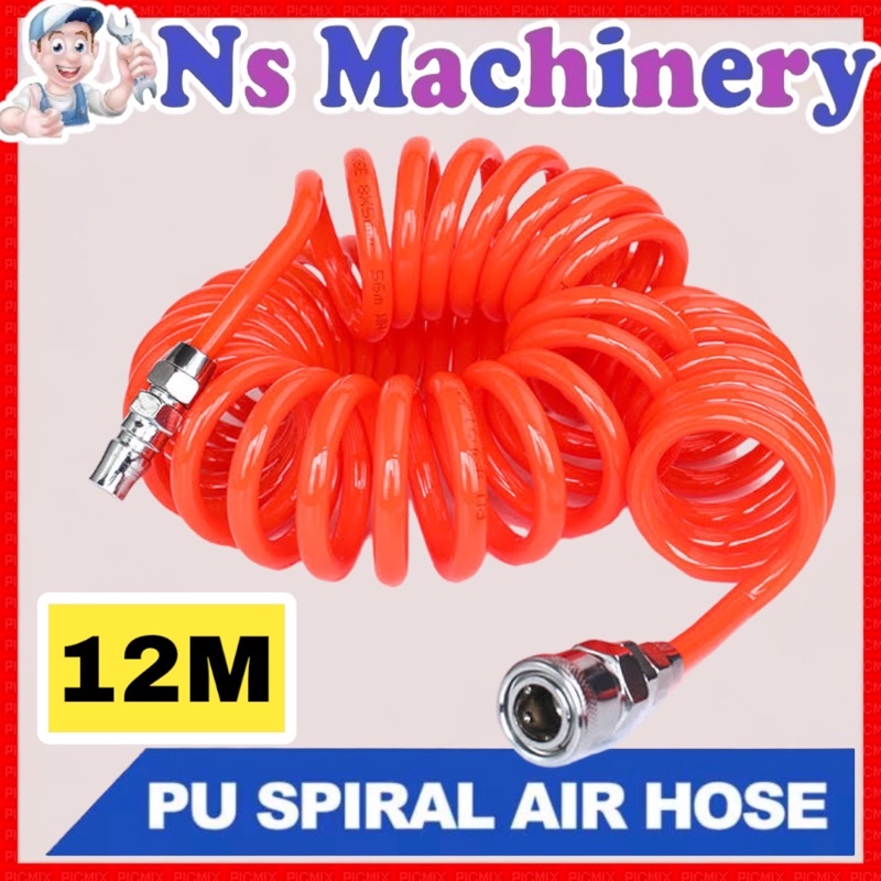 👍🏻High Quality👍🏻 PU Air Spring Hose Flexible Air Hose Spring Pipe Air ...