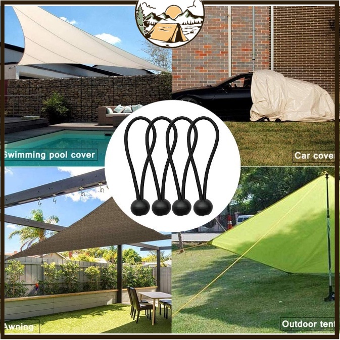 Multifunction Elastic Bungee Cord Tie Ball Tarp Rope Curtain Camping ...
