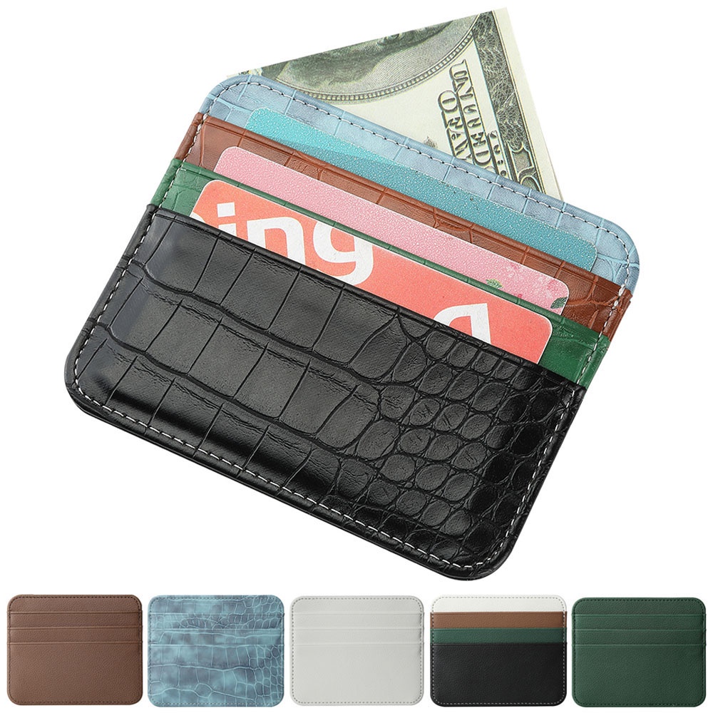 Wallet Purse Color Contrast Crocodile Pattern Short Retro Lychee Thin ...