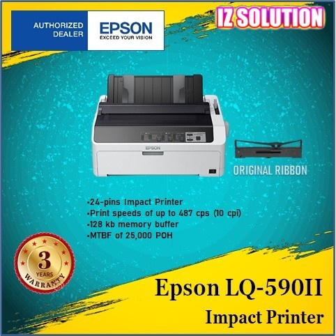 EPSON LQ-590II DOT MATRIX PRINTER (LQ-590 / LQ 590 / LQ-590(2) / LQ 590 ...
