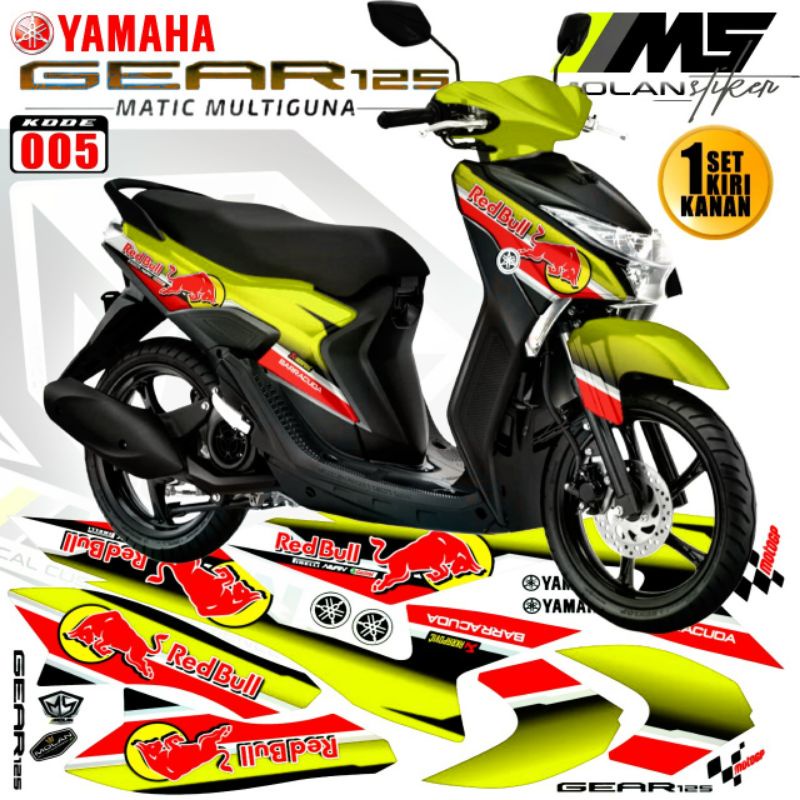 Yamaha Mio GEAR 125 Variation Striping Sticker Decal | Yamaha Mio Gear ...
