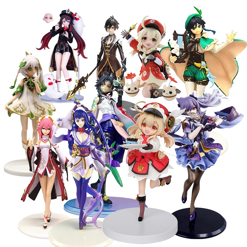 Genshin Impact Action Figure Keqing Klee Raiden Shogun Beelzebul Hu Tao ...