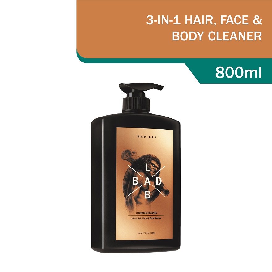 BADLAB Caveman 3-in-1 Hair, Face & Body Cleaner 800ml | Shopee Malaysia
