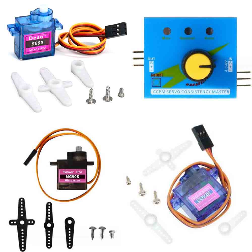 Smart Electronics Rc Mini Micro Classic servos 9g SG92R SG90 MG90S For ...