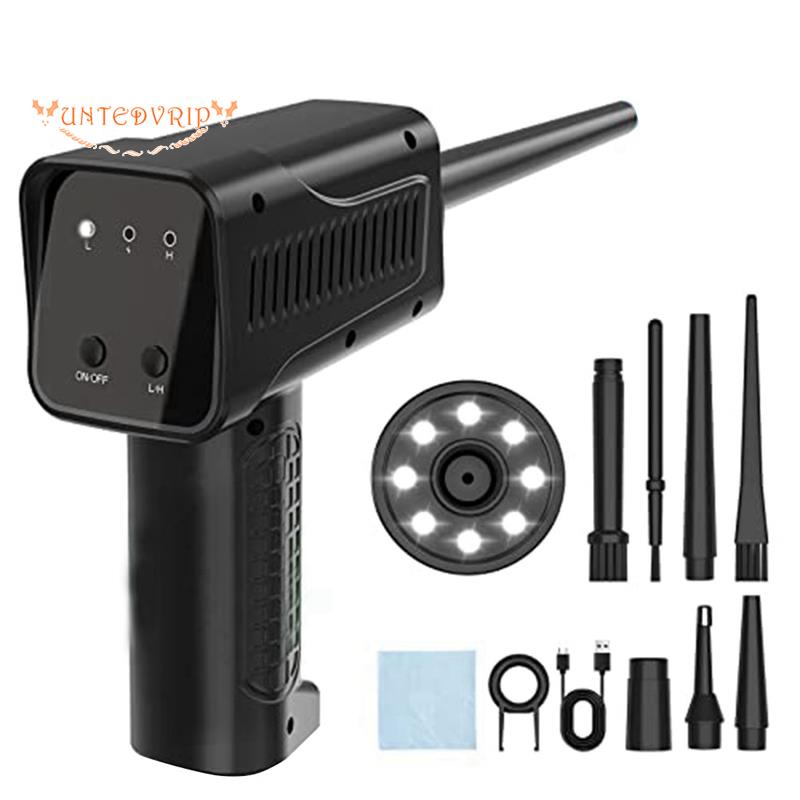 Dust Blower Electric Compressed Air Spray, PC Cleaning Set Compressed ...