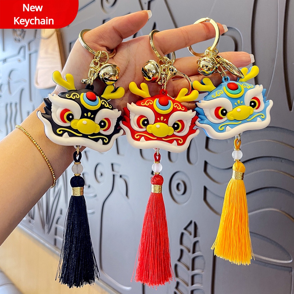 2024 Spring Festival Dragon Year Keychain Cny Zodiac Pendant Cute ...