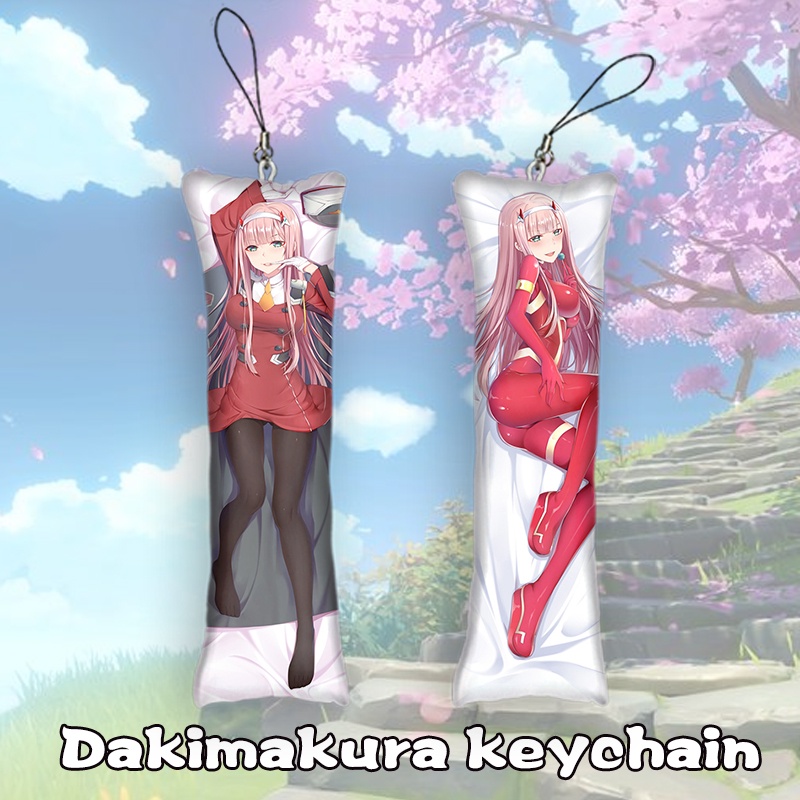 Darling In The Franxx Dakimakura Keychain Double Sided Zero Two Key ...