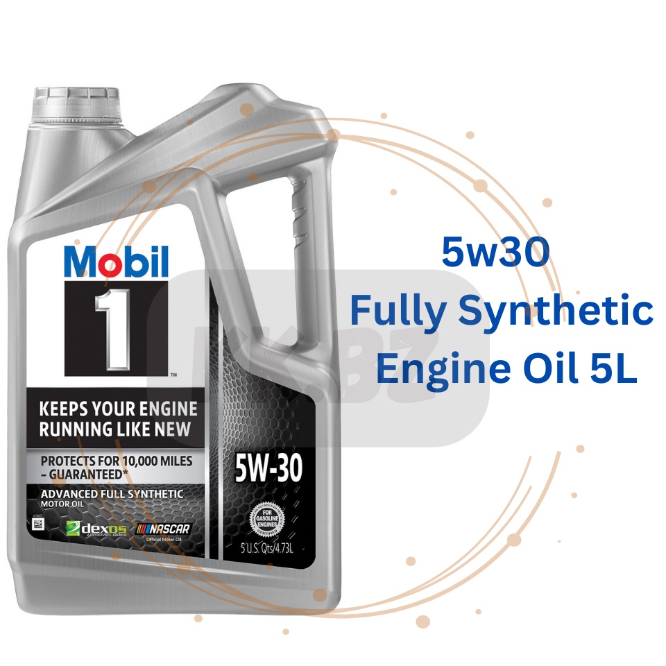 124317(NP) MOBIL 1 5w30 Advanced Fully Synthetic Engine Oil 4.73L Keeps ...