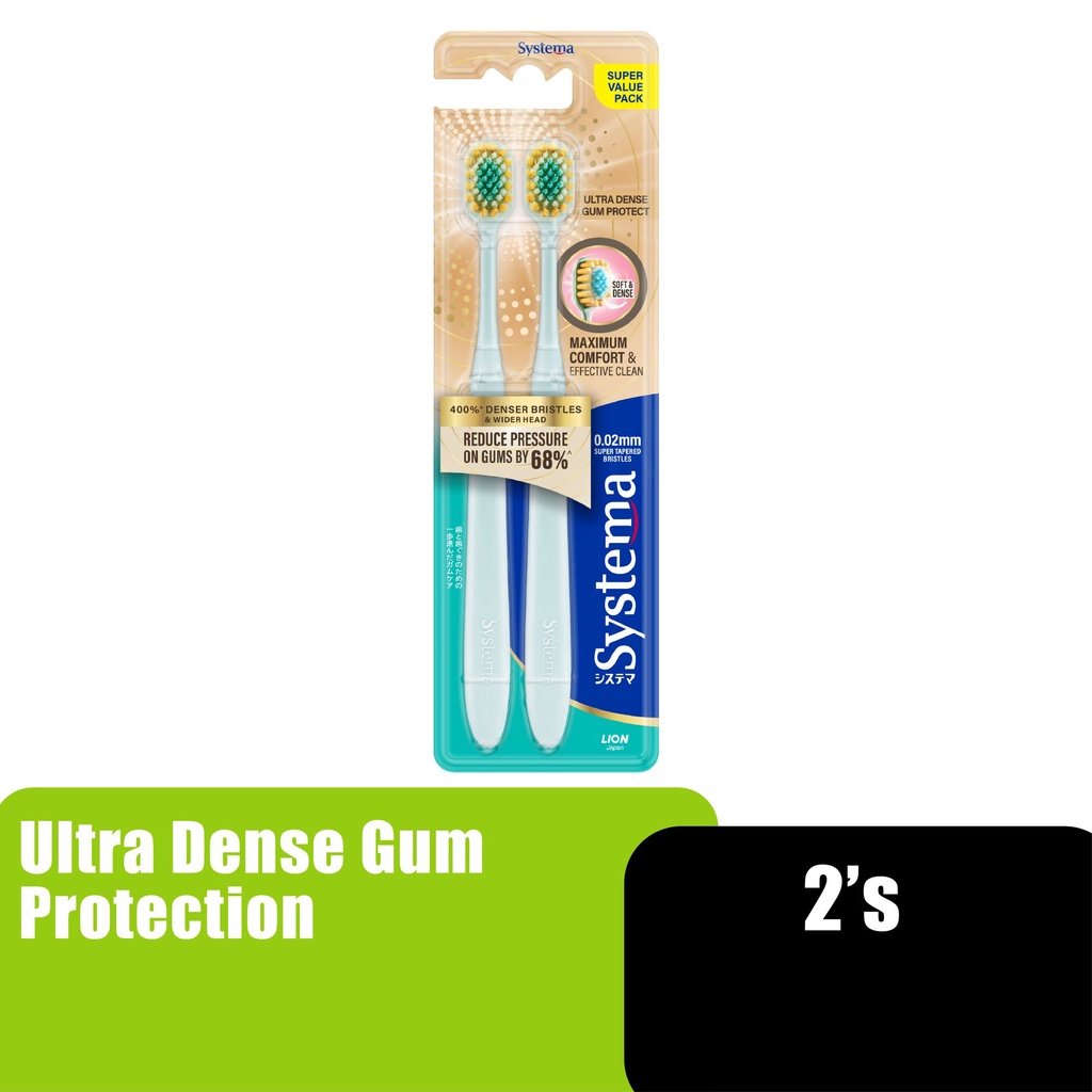 SYSTEMA ULTRA DENSE GUM PROTECTION TOOTHBRUSH 2'S | Shopee Malaysia