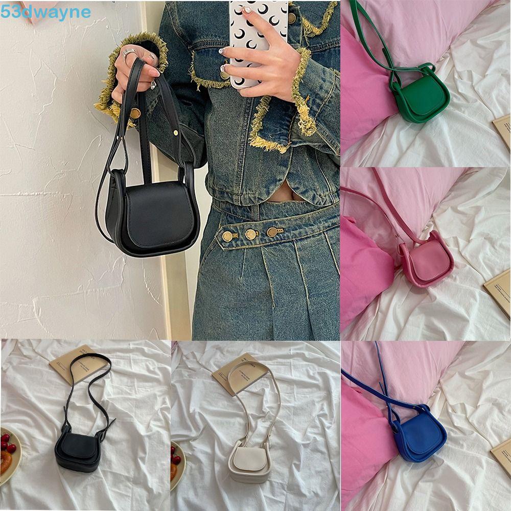 DWAYNE Mini Crossbody Bag, Leather Small Square Bag Lipstick Makeup Bag ...