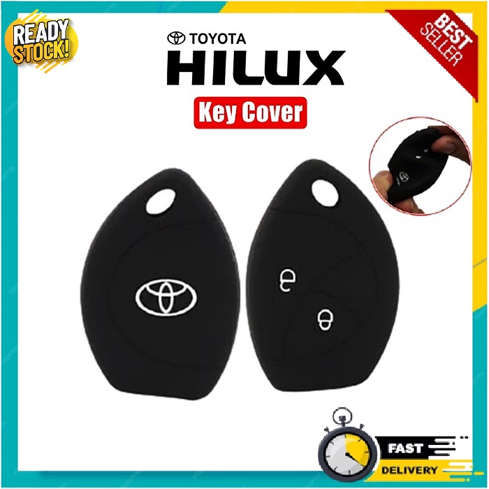 TOYOTA HILUX VIGO INNOVA FORTUNER Silicone Car Remote Key Cover Case ...