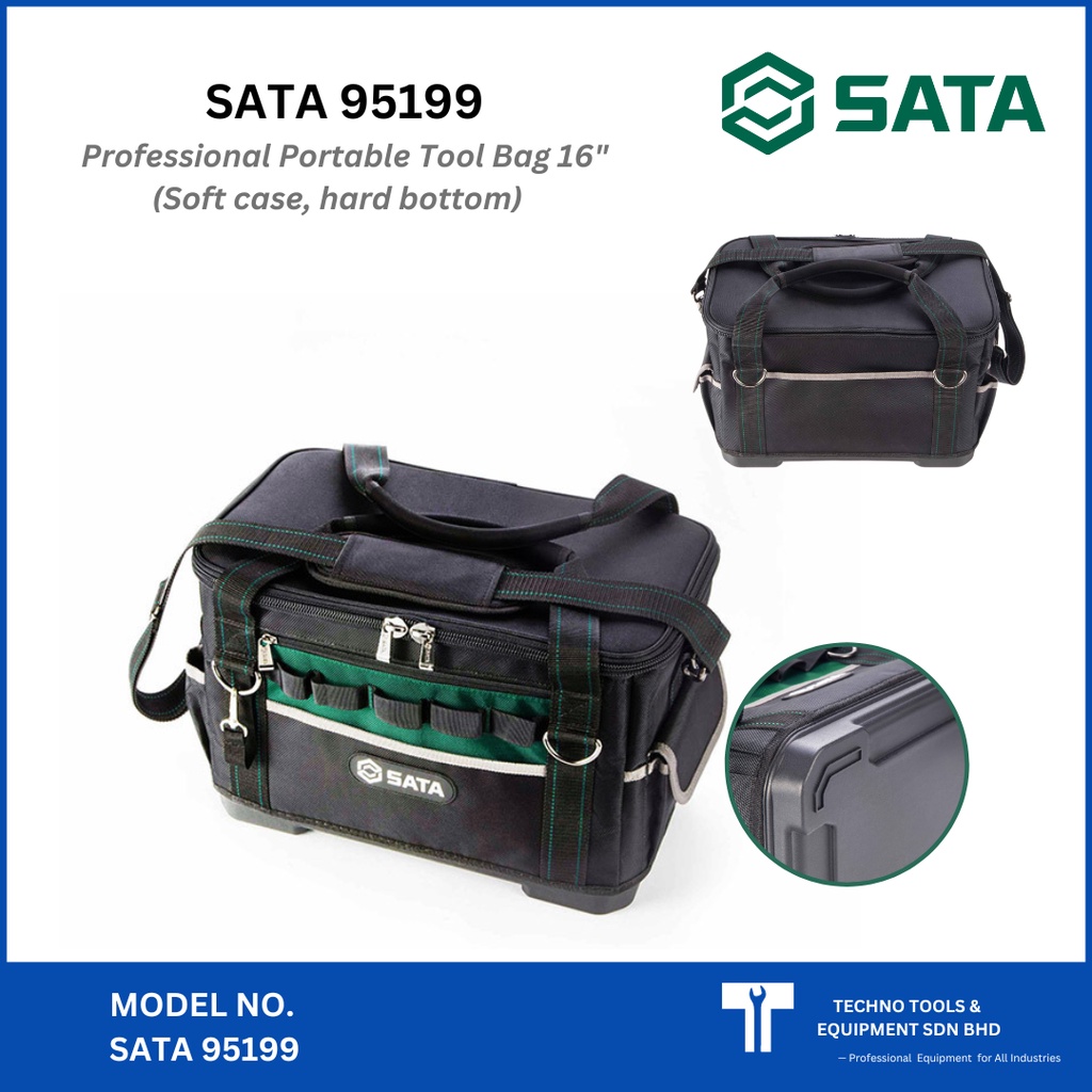 SATA 95199 Professional Portable Tool Bag 16" | Shopee Malaysia